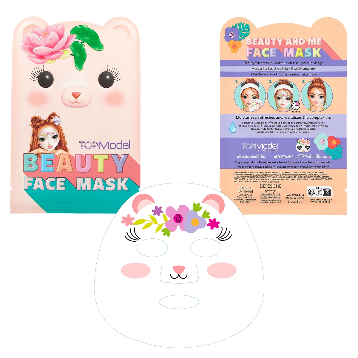 Depesche - TOPModel Face Mask Animal BEAUTY and ME