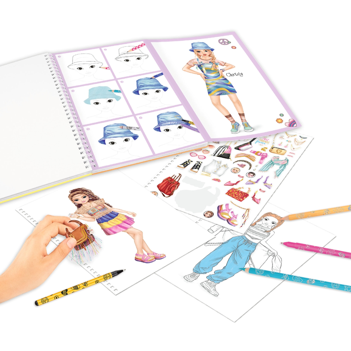 Depesche - TOPModel Colouring Book With Pen Set