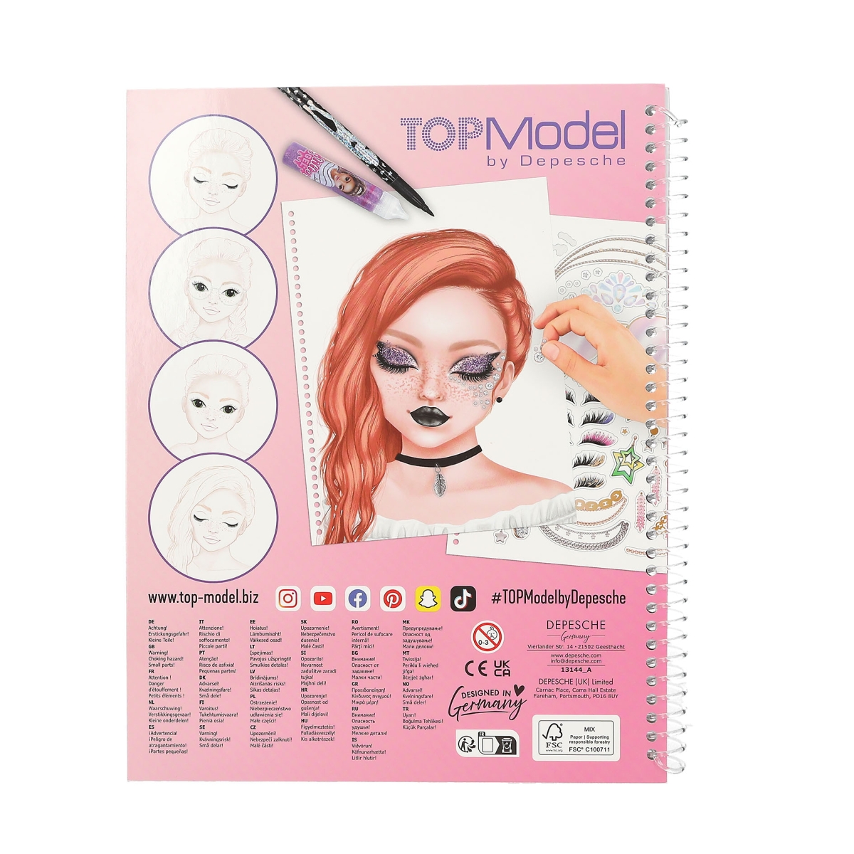 Depesche - TOPModel Make-Up Colouring Book