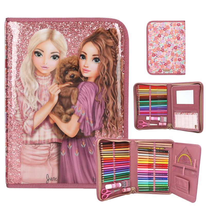 Depesche - TOPModel 3 Fach Federtasche mit Wendepailletten